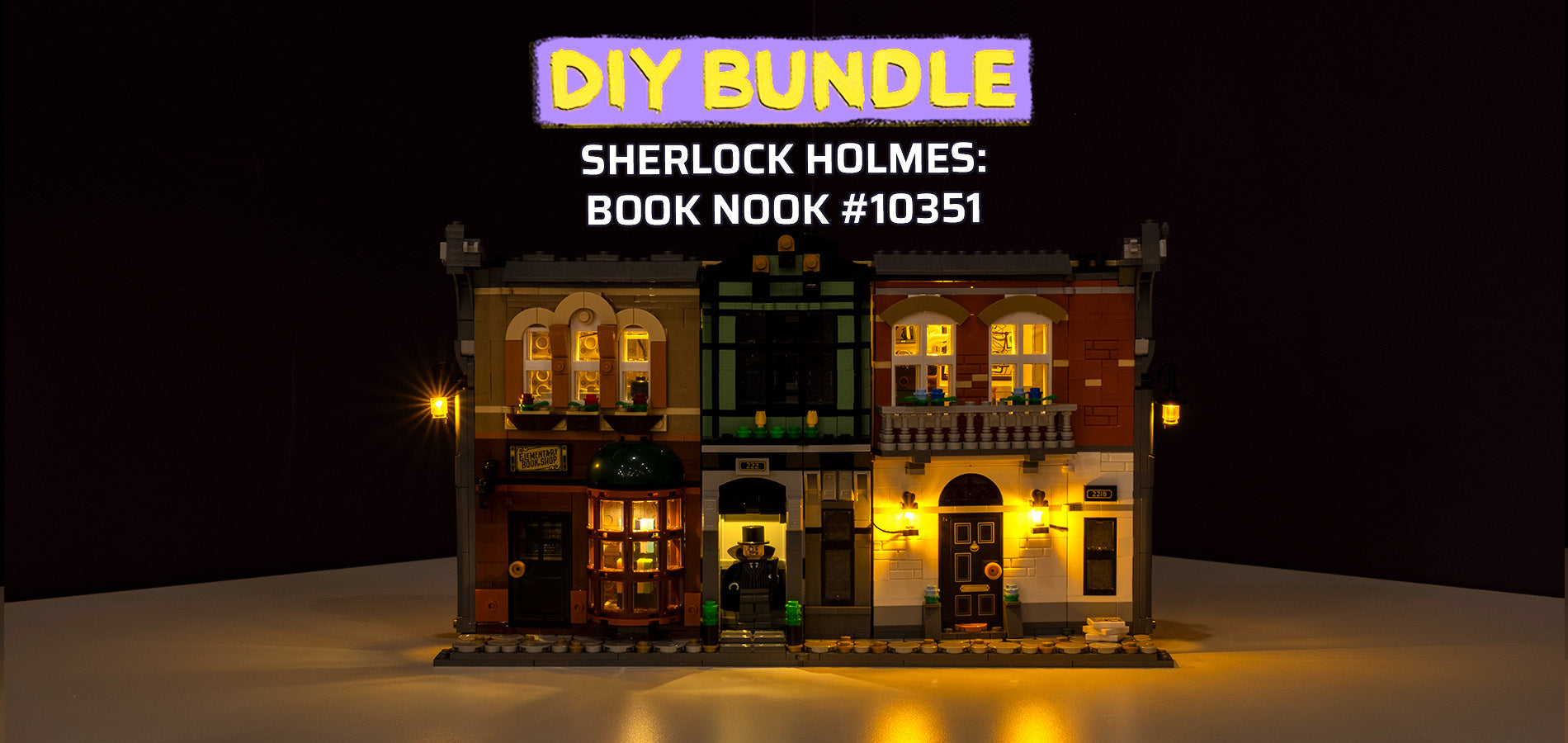 DIY Light Bundle for LEGO® Sherlock Holmes: Book Nook #10351 – Light My ...